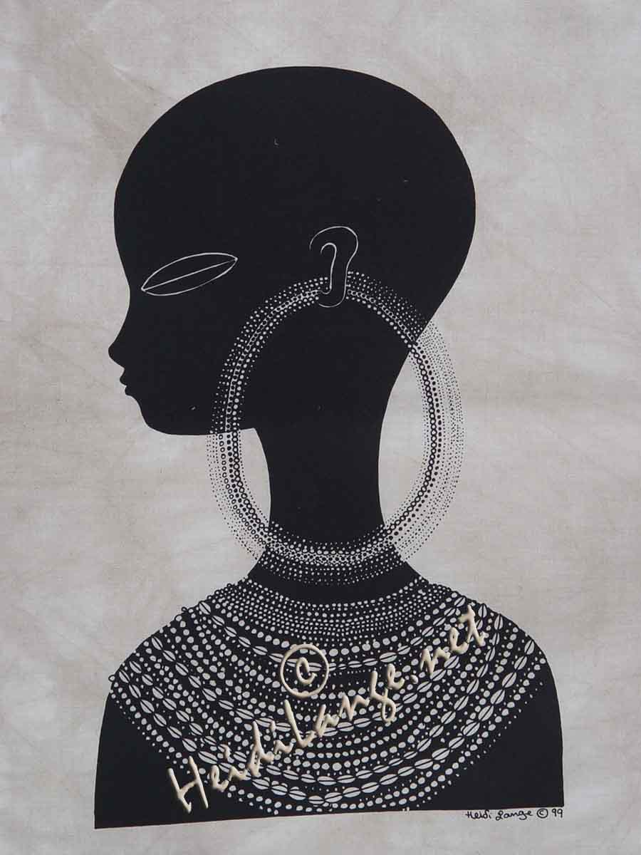 Heidi Lange Head of Young Masai Girl #227 in Women - $39.99